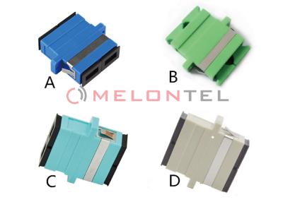 China SC / APC to SC / APC Singlemode Duplex Fiber Optic Adapter , SC Duplex Adaptor for sale