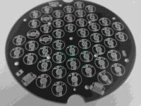 China UL and RoHS Aluminum pcb board , 94v0 Round led pcb board with Black for sale