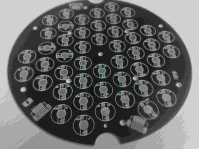 China UL and RoHS Aluminum pcb board , 94v0 Round led pcb board with Black for sale