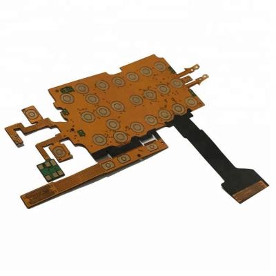 China Keypad Membrane Flexible Printed Circuit Board Single Sided FPC Polyimide PCB for sale