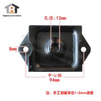 China Shacman Truck Engine Parts DZ9114593001 Front Engine Mounting Rubber Mount Bracket for sale
