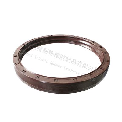 China 160x185x21mm Balance Shaft Oil Seal For SINO HOWO Truck Cover Rubber 2 Layers for sale