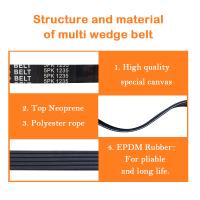 China V-multi Rib Belt for Foton Commins and Oman GTL 5pk1235, Poly V Ribbed Bekt for Nissan for sale
