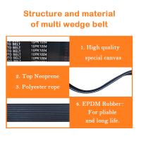 China OEM 612600061294 Delong Truck Wechai Engine Poly V Belt 10pk1054 for sale