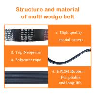 China M1100-1307002 Multi Wedge Belt Cummins / Yuchai Engine 10pk2180 for sale