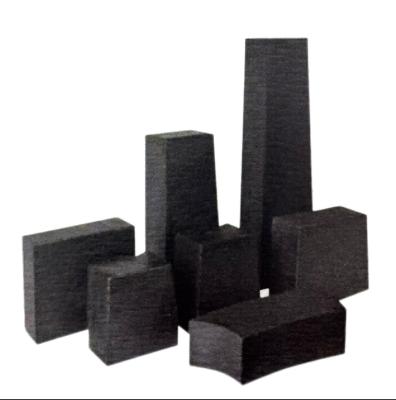 China MgO-CaO-C Firebrick Black 50 Series 30MPa-35MPa Magnesite Refractory Bricks for sale