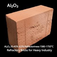 China Chemical Composition Al₂O₃ 35-45% Water Absorption ≤2% Refractoriness 1580-1750°C Refractory Bricks for Heavy Industry for sale