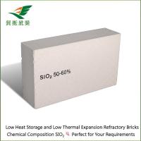 China Low Heat Storage and Low Thermal Expansion Refractory Bricks Chemical Composition SiO₂ 50-60% Perfect for Your Requirements for sale