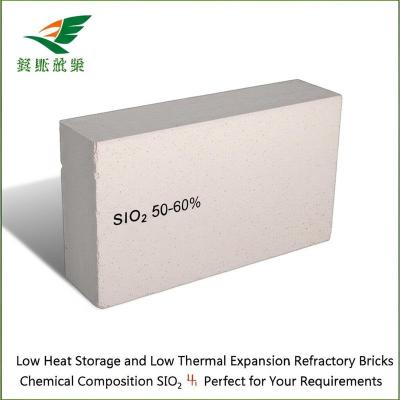 China Low Heat Storage and Low Thermal Expansion Refractory Bricks Chemical Composition SiO₂ 50-60% Perfect for Your Requirements for sale