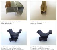 China UGA Anodised Aluminium Alloy Profile Extrusions Black Oxide for sale
