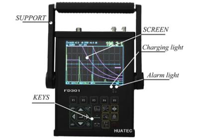 China DAC AVG B Scan Dual 4A Ultrasonic Flaw Detector FD301 10000mm Range 110dB Gain for sale