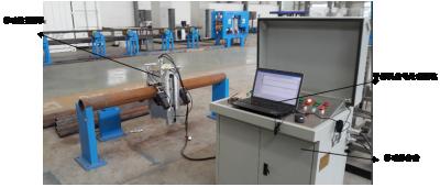 China Mobile Drill Pipe Magnetic Flux Leakage Detection Equipment HMTD 73mm-140mm for sale
