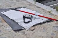 China HUATEC HD-107 Geomembrane Leak Detector 0.6kV-50kV with LCD Display for Waterproofing Construction for sale