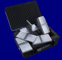 China IIW V2 Ultrasonic Calibration Block ISO7963:2010 - 1.5/3/5mm Holes, 12.5/20/25mm Thickness for sale
