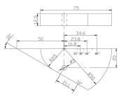 China IIW V2 Ultrasonic Calibration Block ISO7963:2010 - 1.5/3/5mm Holes, 12.5/20/25mm Thickness for sale