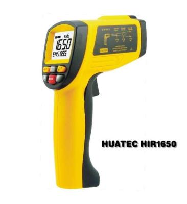 China 1650°C Digital Infrared Thermometer with 50:1 Distance Ratio and Adjustable Emissivity 0.1-1.00 for sale