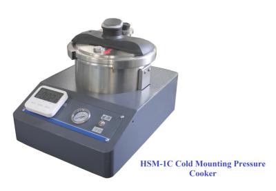 China HUATEC HSM-1C 5L Metallographic Mounting Press 0.2 MPa Cold Mounting Pressure Cooker for sale