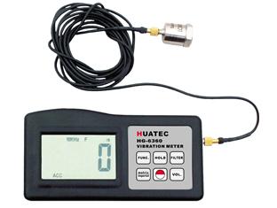 China HG6360 Digital Handheld Vibration Meter 0.1-200m/s² Acceleration 124x62x30mm Portable Analyzer for sale