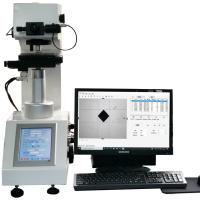 China Automatic Turret Touch Screen Micro Vickers Hardness Tester with 8-inch Display and 50mm XY Travel Platform for sale