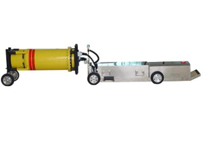 China HUATEC HXPC-100 X-Ray Pipeline Crawler for Weld Testing - 300KV Max Voltage, 2KM Range for sale