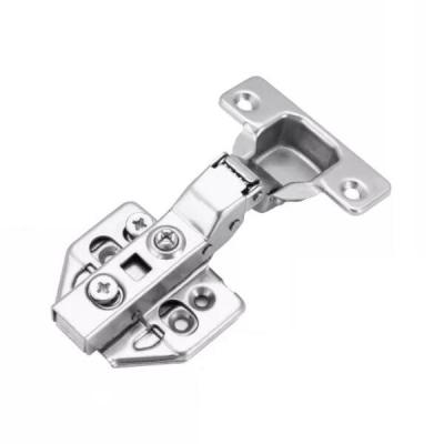 China Soft Closing 35mm Cup Butterfly Plate Cabinet Door Hinges 3D Clip On Hydraulic Hinge for sale