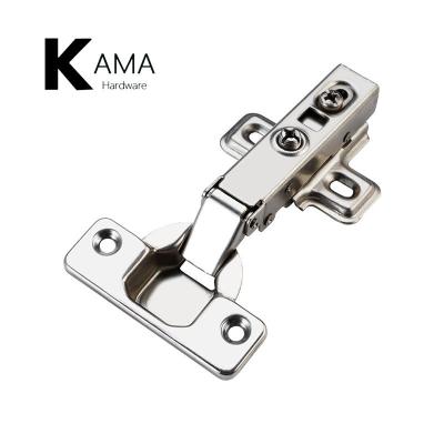 China 35mm Clip On Wardrobe Furniture Cabinet Hinges Kitchen Nickel Plated Finish for sale