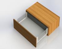 China Glass Panel Soft Close Tandembox Drawer Systems Kitchen Drawer Slim Without Light for sale