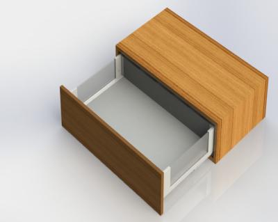 China Glass Panel Soft Close Tandembox Drawer Systems Kitchen Drawer Slim Without Light for sale