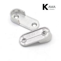 China Oval Furniture Fittings Hardware Thickened 16mm Tubing Holder Brackets for sale