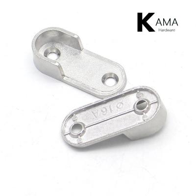 China Oval Furniture Fittings Hardware Thickened 16mm Tubing Holder Brackets for sale