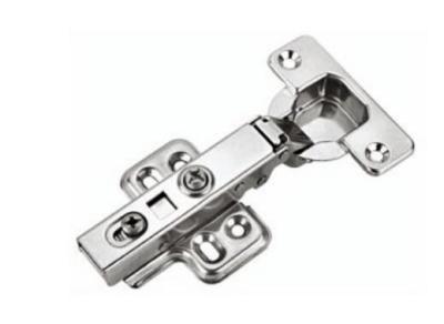 China Stainless Steel Hydraulic Hidden Cabinet Door Hinges Self Closing Full Overlay for sale