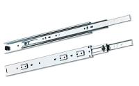 China 35mm 3 Fold Soft Close Drawer Slides Ball Bearing Kitchen Drawer Hardware Slides for sale