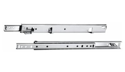 China Replacement Soft Close Drawer Slides Cupboard Drawer Runners 2 Fold 27mm for sale