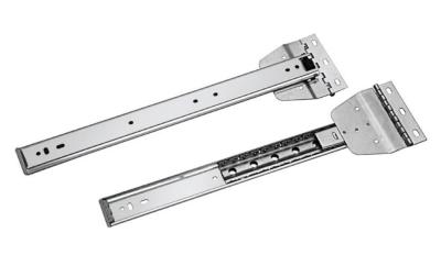 China Steel Ball Bearing Kitchen Cabinet Drawer Slides Hardware Self Closing 35mm 2 Fold for sale