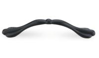 China Wardrobe Drawer / Door And Cabinet Handles Matte Black Finish American Style for sale