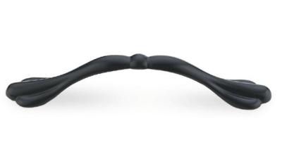 China Wardrobe Drawer / Door And Cabinet Handles Matte Black Finish American Style for sale