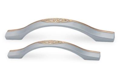 China Zinc Alloy Kitchen Cabinet And Drawer Handles European Style 128/160mm for sale