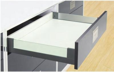 China Glass Side Panel Tandembox Drawer Systems , Double Wall Kitchen Tandem Box for sale