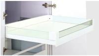 China 270-550mm Length Tandem Full Extension Drawer With Glass Side & Front Panel for sale
