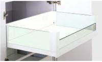 China Kitchen Cabinet High Inner Drawer Tandem Box With Glass Side & Front Panel for sale