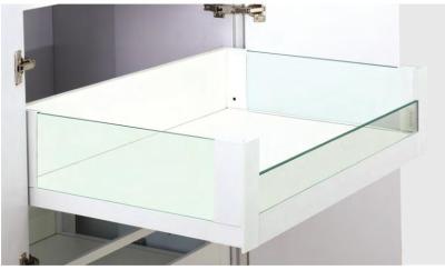 China Kitchen Cabinet High Inner Drawer Tandem Box With Glass Side & Front Panel for sale