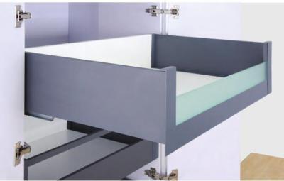 China Glass front panel High inner Drawer Tandem box cold rolled steel 270-550mm for sale