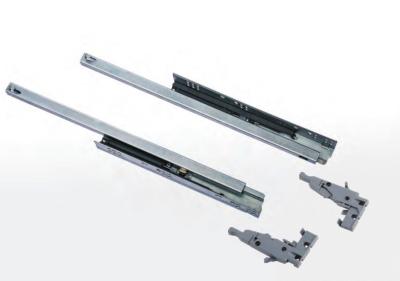 China 2 Fold Furniture Fittings Hardware Concealed Desk Drawer Slides With Locking Device for sale