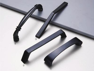 China Black Matte Kitchen Cabinet Door Knobs And Handles With Different Types for sale