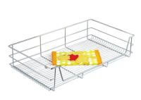 China Storage Loadable Kitchen Pull Out Basket Chrome Plated W228 X D400 X H140mm for sale