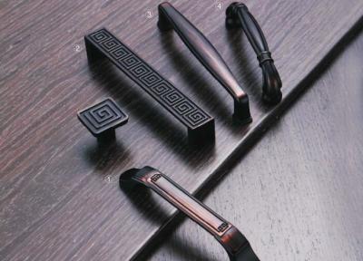 China Red / Black Copper Door And Cabinet Handles With Deformation Resistance for sale