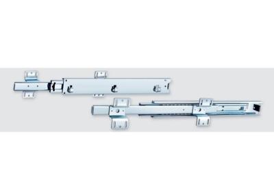 China Full Extension Soft Close Drawer Slides 3 Fold Hanging Basket Ball Bearing Slides for sale
