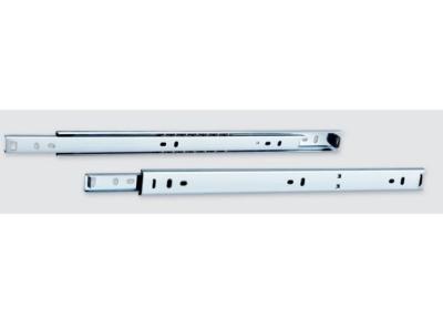 China Side Installation Soft Close Drawer Slides With 3 Extension Zinc Plated for sale