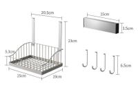 China Scratch - Proof Polished Hanging Kitchen Baskets Without Hole Punch for sale