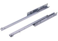 China Extension Concealed Undermount Drawer Slides 2 Fold 3 / 4 Partial With Soft Closing for sale